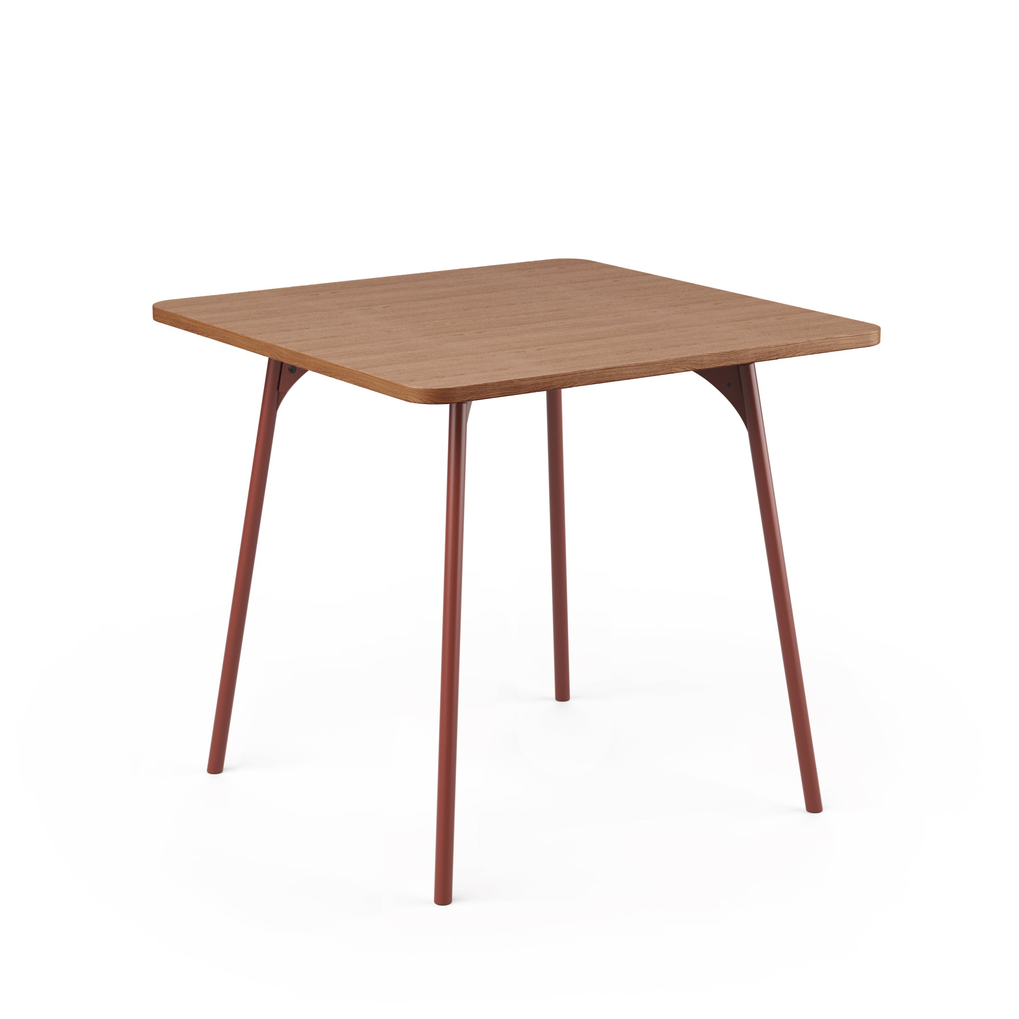 SLS Table - Square - Metal Legs - Brown – Hayche (H Furniture Ltd)